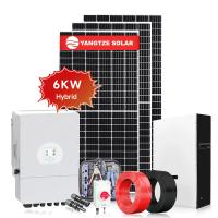 China Single Phase Hybrid Solar System Kit Inverter 6KW 220V 230V 240V 50HZ 60HZ for sale