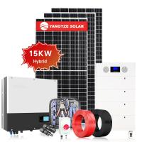 China 15KW 3 Phase Hybrid Solar System Kit Inverter 700W Monocrystalline Solar Panel for sale
