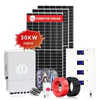China 30KW Hybrid Solar Power System Kit MPPT Hybrid Inverter With BMS Protection for sale
