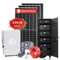 China 50KW Hybrid PV System All Black MBB Monofacial Bifacial Solar Panel for sale