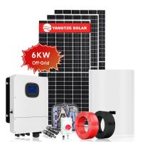 China Eco Friendly Off Grid Solar System Kit 6kw PV System Pure Sine Wave Inverter for sale