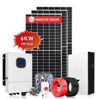 China Eco Friendly Off Grid Solar System Kit 6kw PV System Pure Sine Wave Inverter for sale