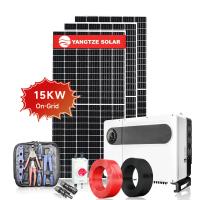 China 3Phase On Grid Solar System Kit With 15kw Grid Tie Inverter for sale