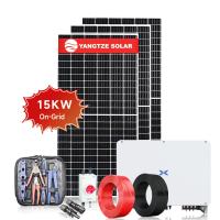 China 3Phase On Grid Solar System Kit With 15kw Grid Tie Inverter for sale