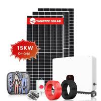 China 3Phase On Grid Solar System Kit With 15kw Grid Tie Inverter for sale