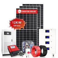 China 12KW Tie Off Grid Solar System Kit With Mono MBB Half Cells Solar Panel for sale