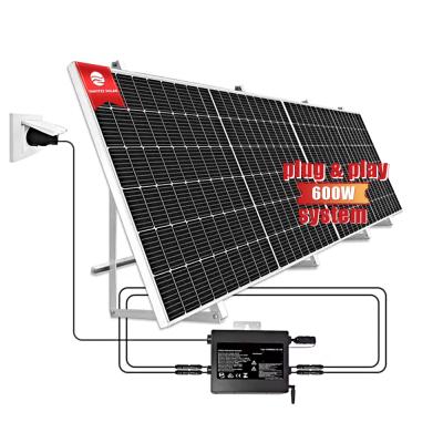 China RS485 Grid Tied Plug And Play Solar System Micro Inverter 600W ODM for sale
