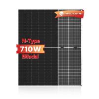 China 710w Rooftop Bifacial Perc Solar Panels System N Type Commercial for sale