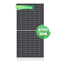 China 465w Tiger Neo N-Type Mono Shingled Solar Panel Full Black Anodized Aluminium Alloy Frame for sale