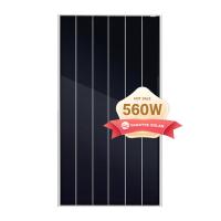 China 560W Mono Facial HJT Panels Solar Cell Manufacturer N Type PERC Anodized Aluminium Alloy Frame for sale