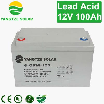China Deep Cycle Advanced AGM Gel Battery 12V 100Ah M8/M10 Terminal for sale