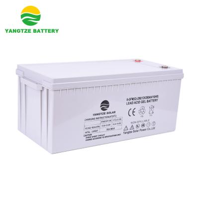China 12V 200Ah AGM Gel Battery Deep Cycle 1500 Times ODM for sale