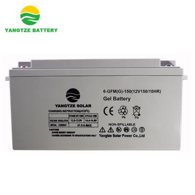 China 12V 150Ah AGM Gel Battery M8/M10 Terminal Self Discharge 10.5V~11.0V for sale