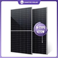 China 470w Tiger Mono Facial Solar Panel Perc Half Cut Single Glass 144Cells for sale