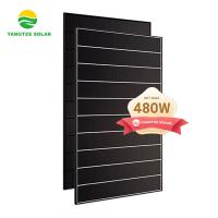 China Flexible Mono Facial Solar Panel All Black Shingle Roof Hook 480w for sale