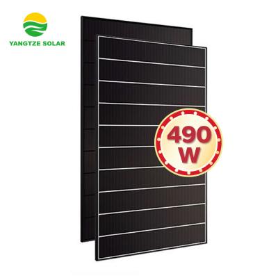 China IP68 Black Shingled Mono Facial Solar Panel Cells Without Busbars 490w for sale