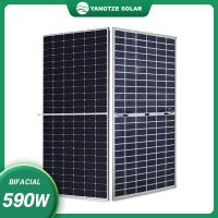 China 590W 144Cells 182mm Bifacial Solar Panel Module Grade A With CE TUV Certificate for sale