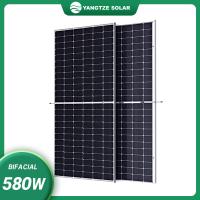 China Half Cell 10BB Bifacial Solar Panel System Renewable Energy 580W for sale