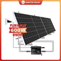 China 1kw 600w Plug And Play Solar System On Grid Solar Panels for sale