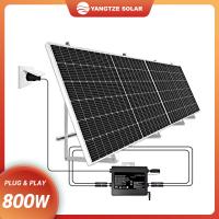 China Mono Crystalline PV Plug And Play Solar System With String Inverter 800W for sale
