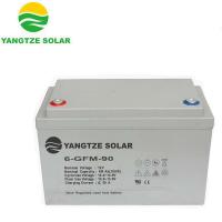 China 12V 90ah Absorbed Glass Battery Discharge Cut-Off Voltage 10.5V - 11.0V for sale
