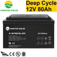 China 12V 80Ah AGM Gel Battery M8 / M10 Terminal Self Discharge≤3%/Month for sale