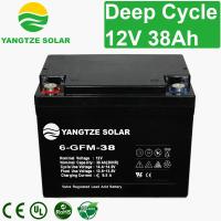 China 12V 38Ah Absorbed Glass Mat Battery With ABS Plastic Battery Box 1500 Times Cycle Life for sale