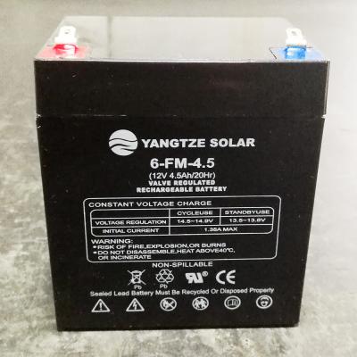 China 12V 4.5Ah AGM Gel Battery Sealed Storage ABS Plastic Battery Box 1500 Times Cycle Life for sale