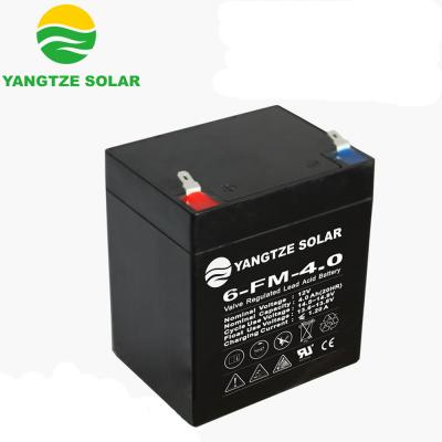 China 12V 4Ah Absorptive Glass Mat Battery With ABS Plastic Battery Box And M8/M10 Terminal for sale