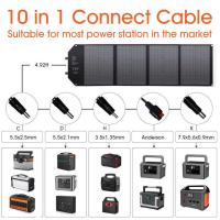 China Foldable Mono Solar Panel Aluminium Alloy Portable Outdoor Solar Storage System 60W for sale