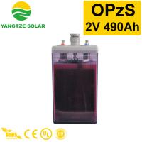 China ABS Container Material Tubular OPZV OPZS Solar Battery 2V 490Ah for sale