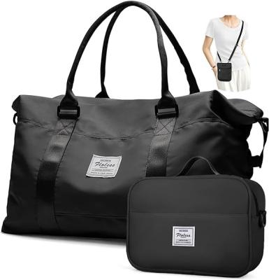 China Unisex Dry Wet Separation Travel Bag Tote Nylon Gym Overnight Bag for sale