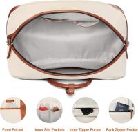 China 3 In 1 Large Capacity Canvas Leather Weekender Bag Multifunctional Design OEM ODM for sale