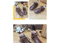 China 2023 Autumn Martin Kids Zipper PU Leather Shoes Ankle Boot Height Unisex for sale
