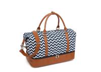 China Large Capacity Personalized Canvas Weekender Bags Outdoor Luggage Travel Fitness for sale
