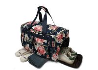 China Black Stripe Multifunctional Travel Bag Canvas Unisex OEM ODM for sale