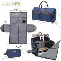 China Oversized Travel Shoulder Bag Waterproof Canvas Genuine Leather Weekend Bag Overnight Handbag for sale