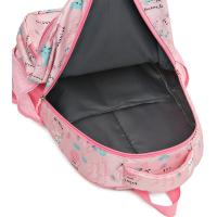 China Nylon Casual Full Printed Waterproof Pink Unisex StudentsBag Backpack School Bag for sale