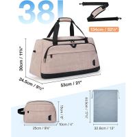 China Women 38L Carry on Overnight Bag Personalized Travel Large Capacity Bag Weekender Bag for sale