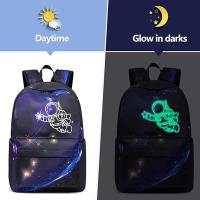China Boys Teens Bookbag Travel Lunch Bag Pencil Case Schoolbag Fluorescent Trendy Bag for sale