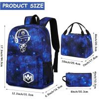 China Hotselling Light-up Bags Universe Printed Bag 3D Print Manufacturer Backpack Sublimation Bag for sale