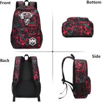 China Galaxy Luminous Safety Classic Cartoon Canvas School Backpack Shoulder Laptop Bag for sale
