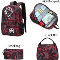 China Galaxy Luminous Safety Classic Cartoon Canvas School Backpack Shoulder Laptop Bag for sale