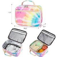 China Custom Colorful Printing Girls Trendy Backpack With Lunch Bag Set Waterproof for sale