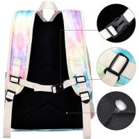 China Custom Colorful Printing Girls Trendy Backpack With Lunch Bag Set Waterproof for sale