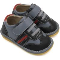 China Comfortable Flexible Sole Baby Shoes Toddler Removable Squeaker And Adjustable Strap for sale