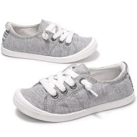 China Girls And Boys Kids Canvas Sneakers Low Top Comfortable Walking Shoes for sale