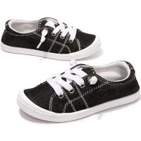 China Girls And Boys Kids Canvas Sneakers Low Top Comfortable Walking Shoes for sale