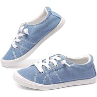 China Girls And Boys Kids Canvas Sneakers Low Top Comfortable Walking Shoes for sale
