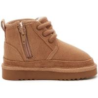 China Winter Fuzzy Snow Boots Suede Outer Zipper Closure with Several Colors for sale